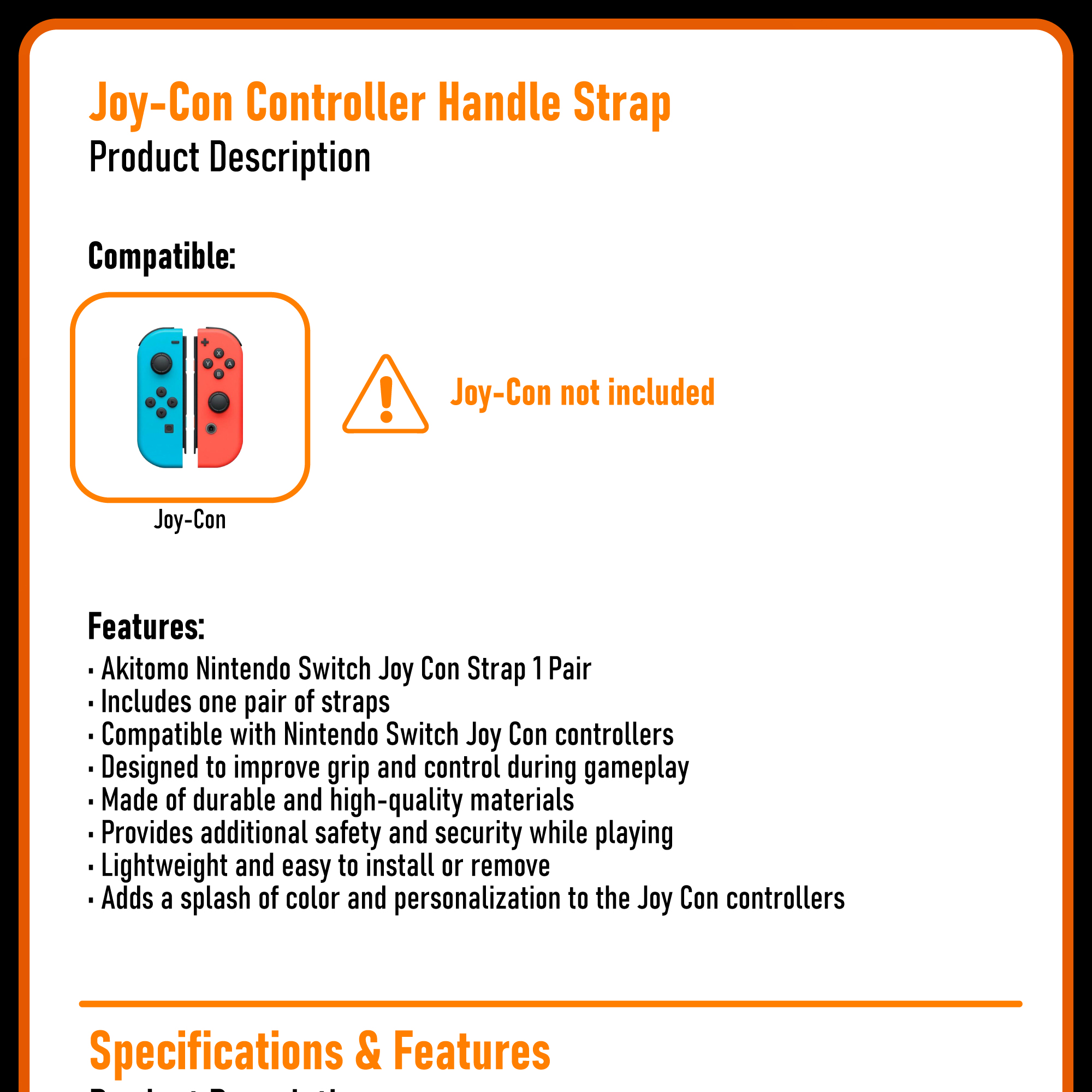 Akitomo Nintendo Switch OLED Switch V1/V2 Joy Con Strap Joycon Strap ...