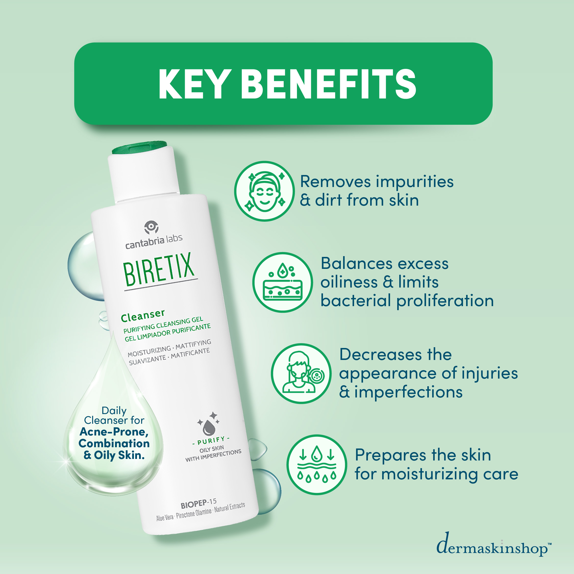 Biretix Cleanser (200ml) [Free Extra 2ml] | Shopee Malaysia