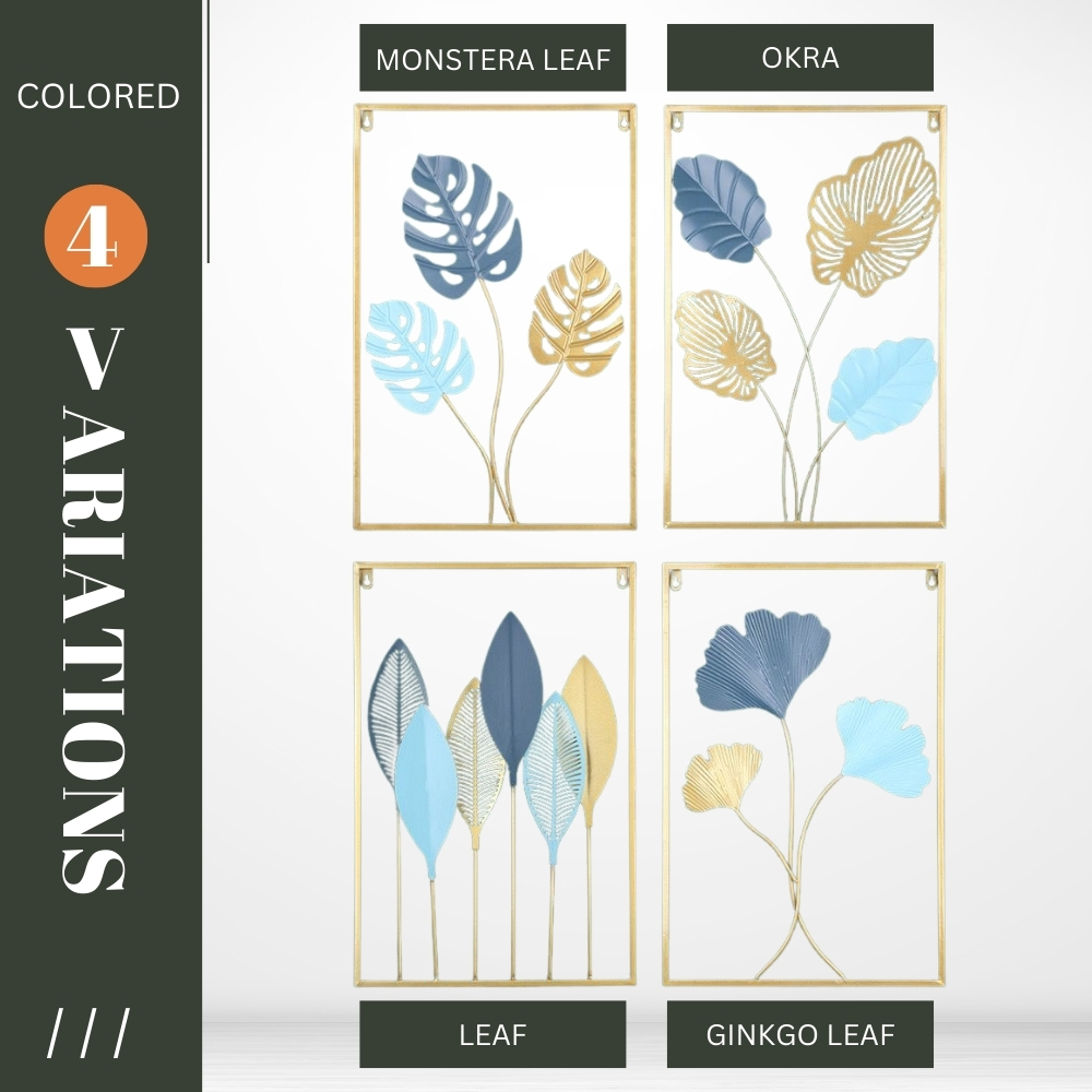 Hiasan Dinding Bingkai Emas Metal (60x40cm) | Wall Frame Home Decor ...