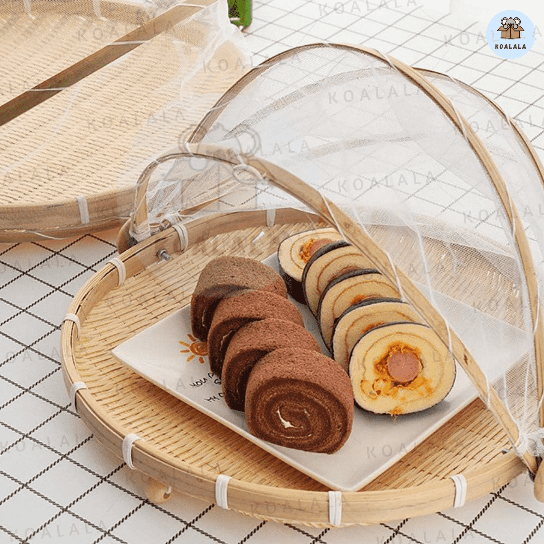 Bamboo Serving Tent Cover Bamboo Food Cover Display Serving Hood Dulang ...