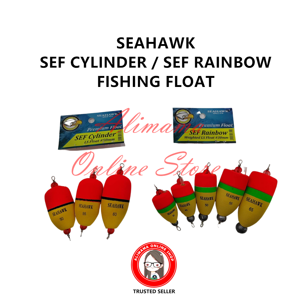 SEAHAWK SEF RAINBOW CYLINDER WEIGHTED LS FISHING FLOAT PELAMPUNG ...