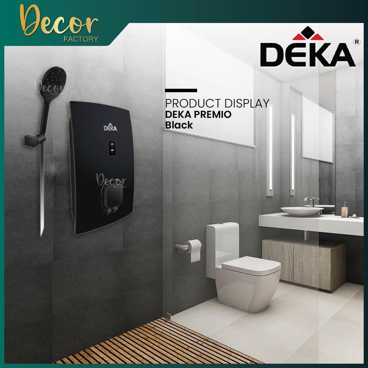 [NEW] DEKA Water Heater DEKA PREMIO FANZO Non Pump Without Pump Shower ...