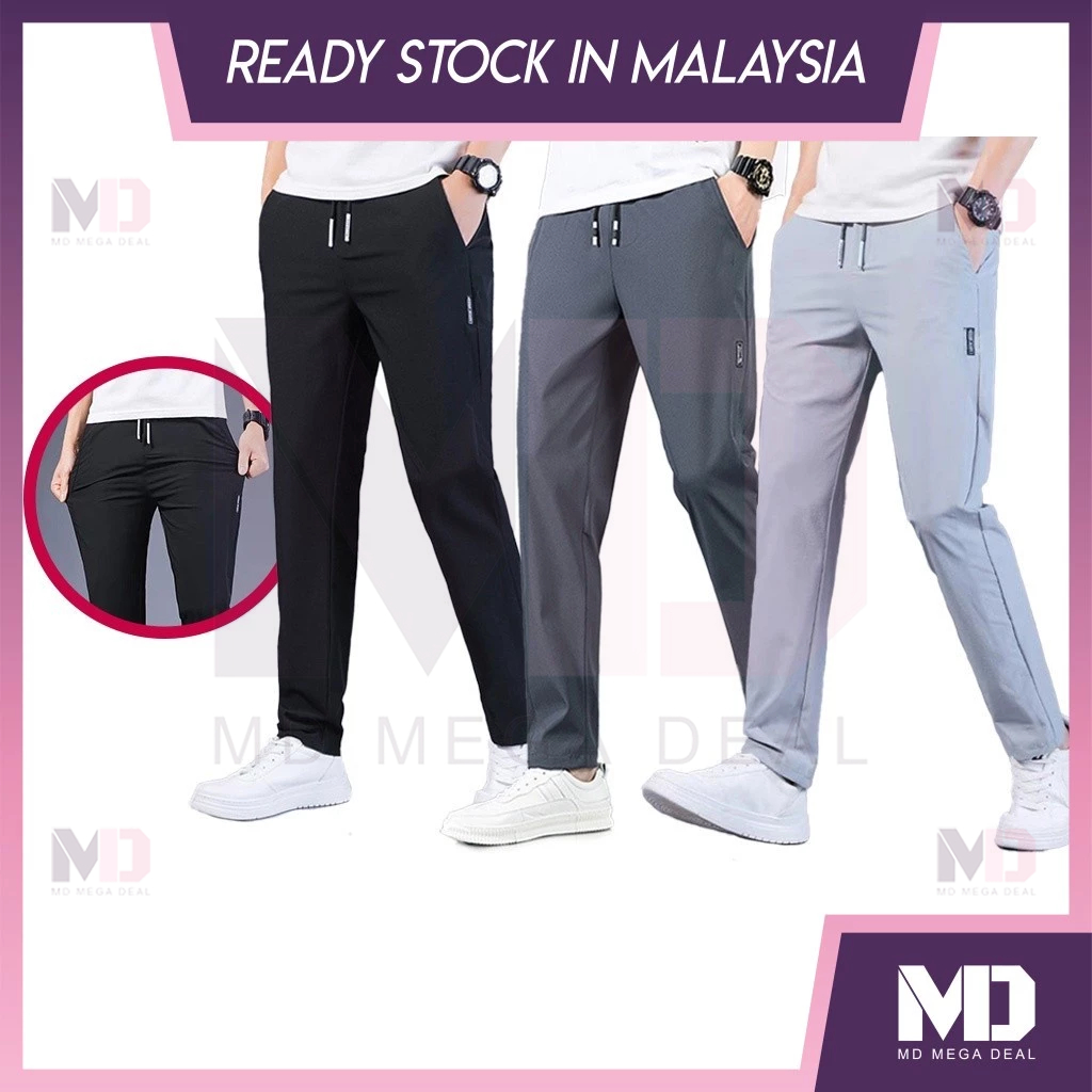 《Mega Deal》Men Casual Pants Man Long Pants Sports Wear Seluar Lelaki ...