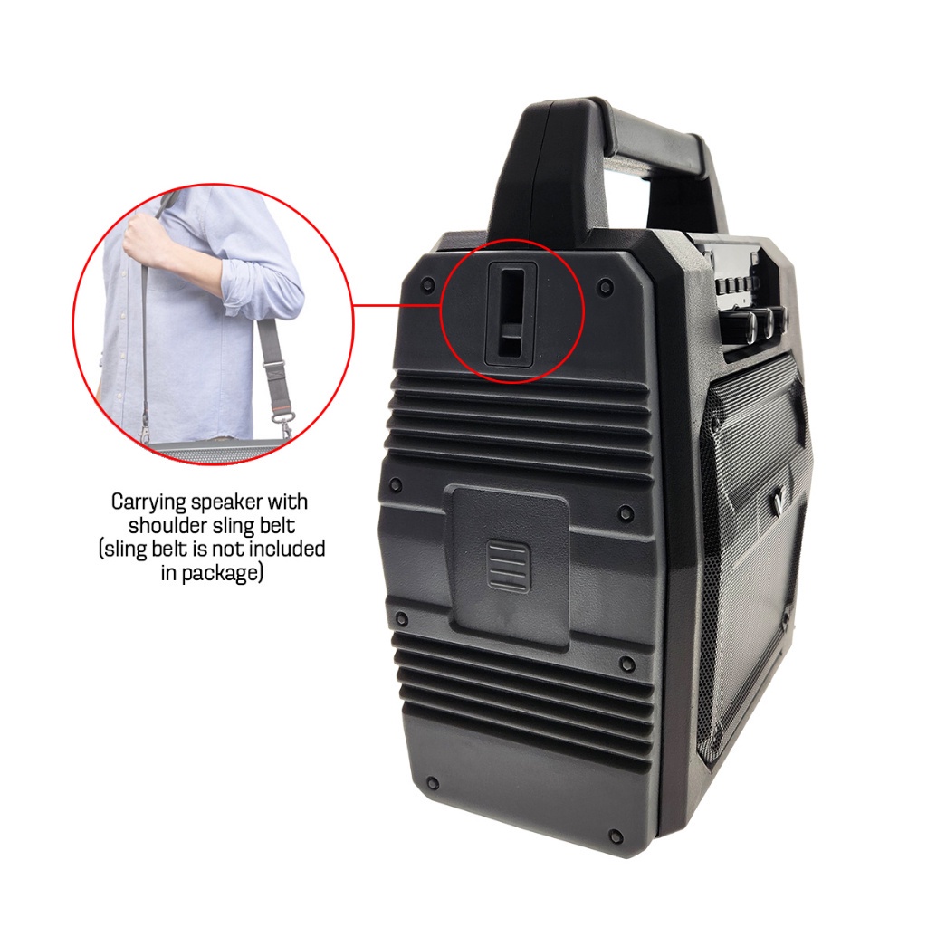 VF Tango 202 Pro BTRM Bluetooth TWS Portable Speaker USB AUX FM Karaoke Stereo Bass Super Free 1 ...