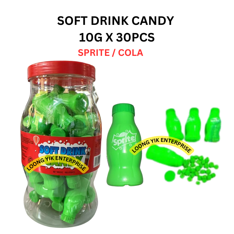SOFT DRINK CANDY 10G X 30PCS SPRITE COLA HALAL | Shopee Malaysia