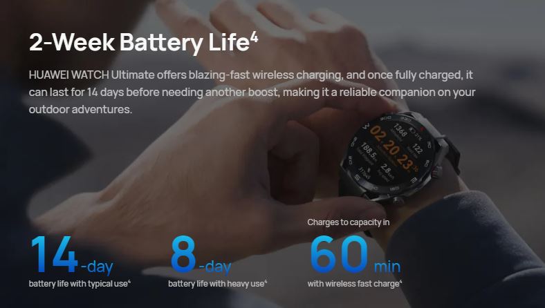 Huawei Watch Ultimate Dive Computer Smart Watch Heart Rate Tracker ...