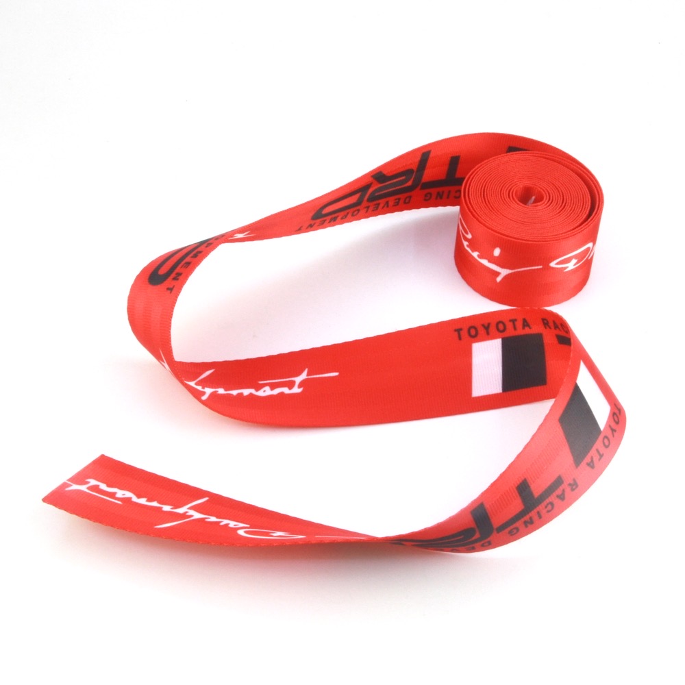 COLOURFUL UNIVERSAL Car Seat Belt Front Safety Webbing Fabric Strap 3 ...