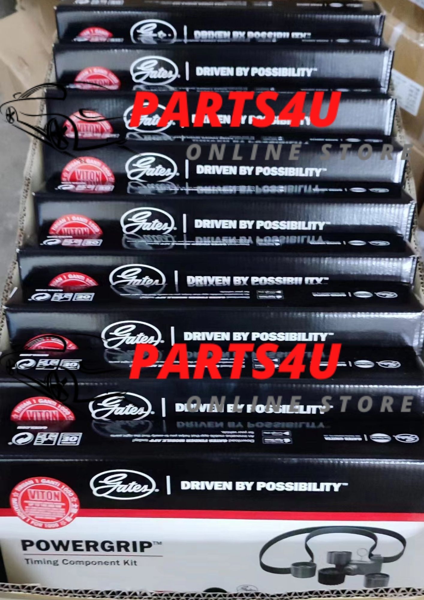 ( GATES ORIGINAL) PROTON WAJA 1.6 4G18 mitsubishi enjin TIMING BELT KIT ...