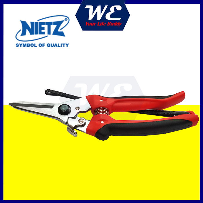 NIETZ 7" HEAVY DUTY SK5 STRAIGHT PRUNING SHEARS / GARDEN CUTTER ...
