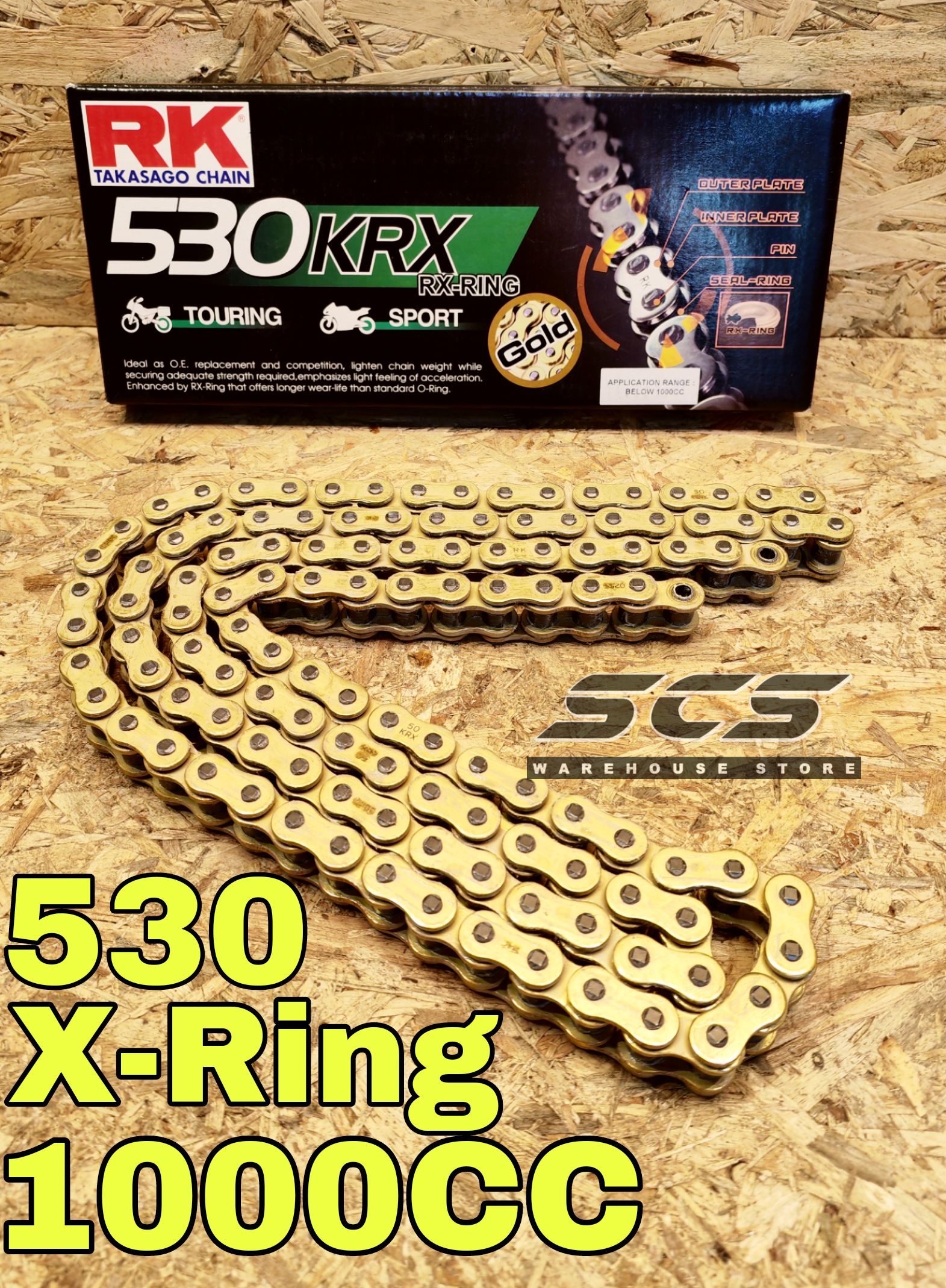 RK Gold Chain 530 X-ring Xring Rantai Emas GB KRX Universal ORIGINAL R1 ...