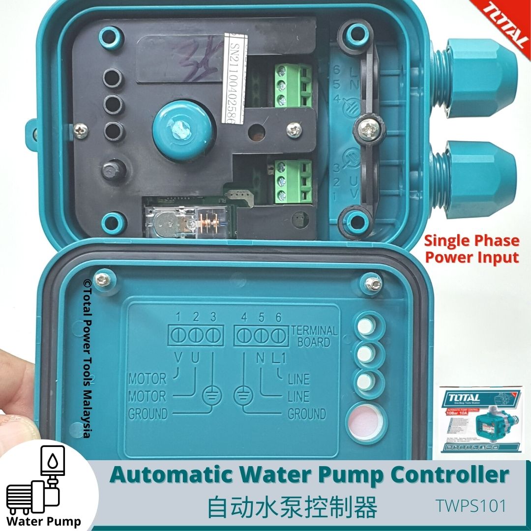TOTAL Automatic Pump Controller / Pressure Switch 10Bar 10A 自动水泵控制 - TWPS101 | Shopee Malaysia