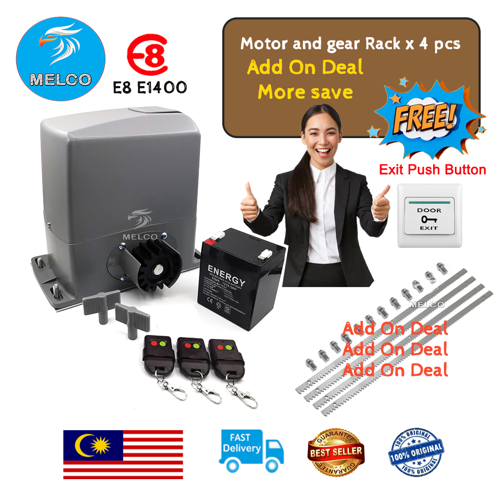 Limited Offer E8 E1400 BUILT-IN DC MOTOR SLIDING AUTO GATE SYSTEM (600 ...