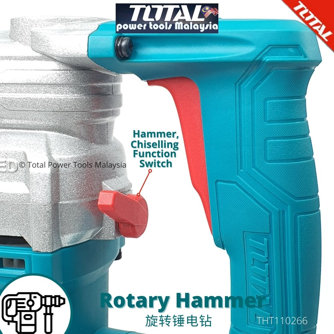 TOTAL Rotary Hammer 1050w 旋转锤电钻 - TH110266 | Shopee Malaysia