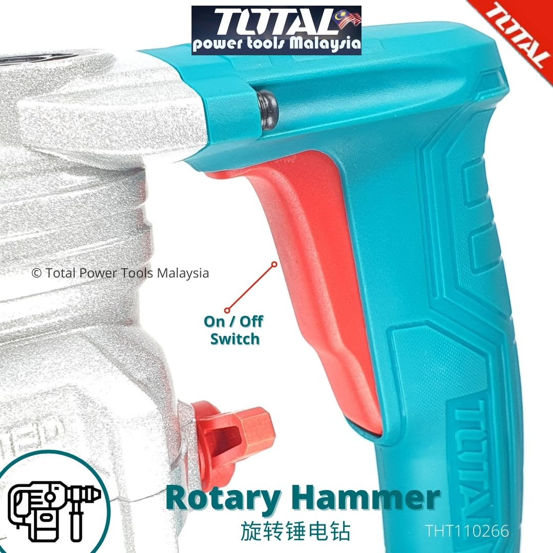 TOTAL Rotary Hammer 1050w 旋转锤电钻 - TH110266 | Shopee Malaysia