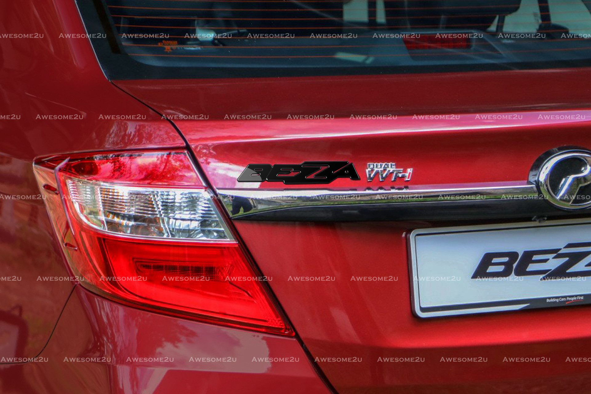 Awesome2u Perodua Bezza 2016-2024 Logo Emblem Frame Cover Rear Bezza ...