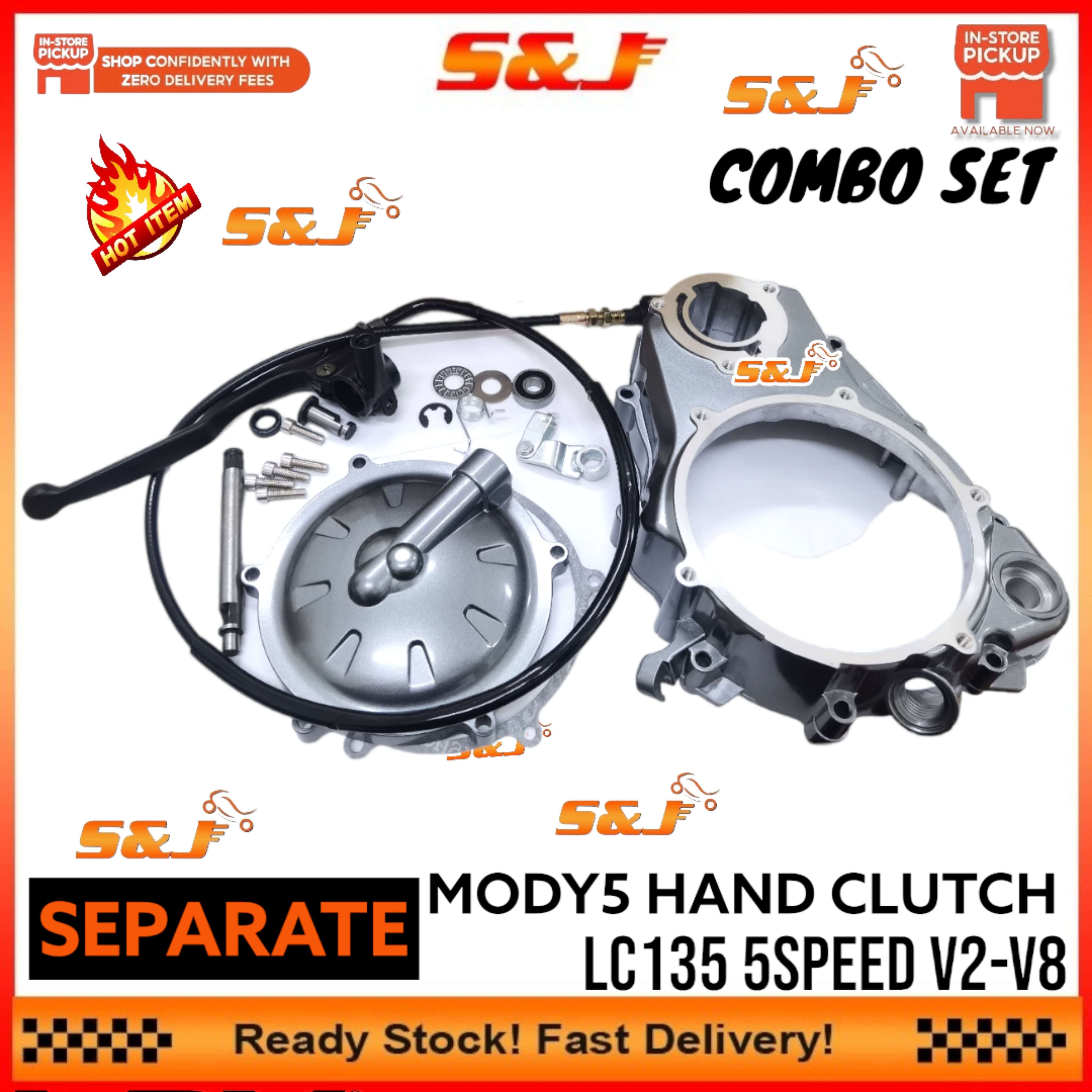 LC135 V2 - V8 135LC FI SEPARATE HAND CLUTCH COVER SET MODIFY SET CLUTCH ...