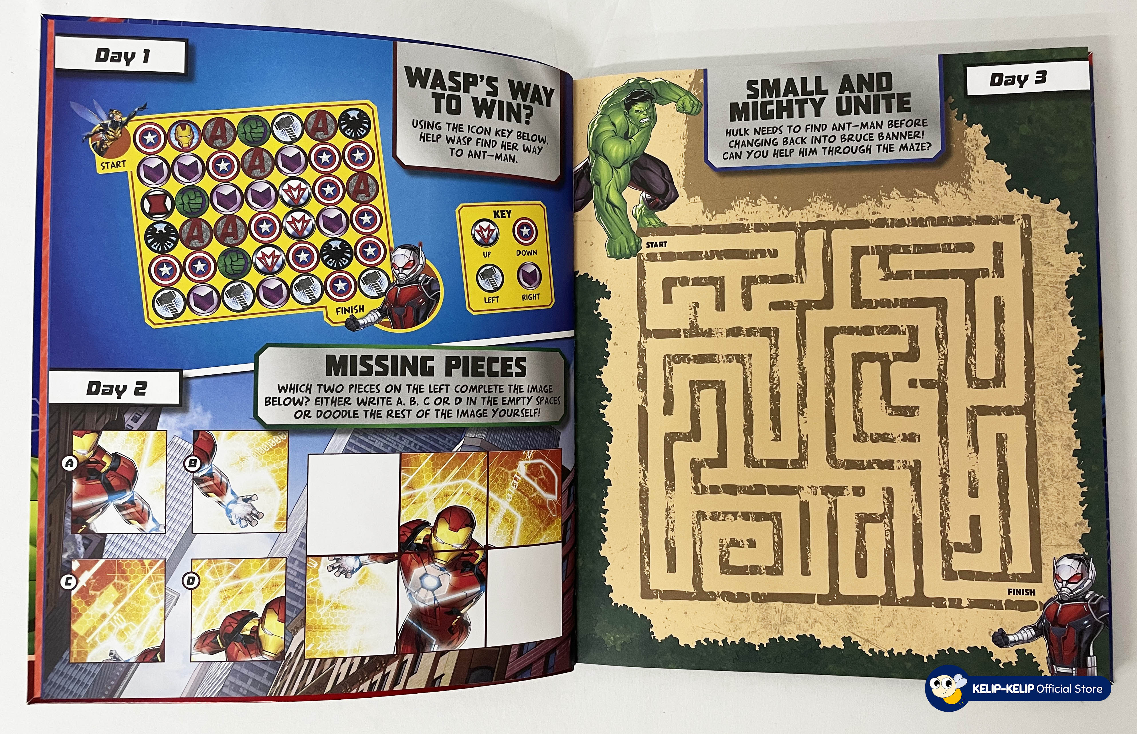 Marvel Avengers 365 Activities Book For Kids with Puzzles (192 Pages ...