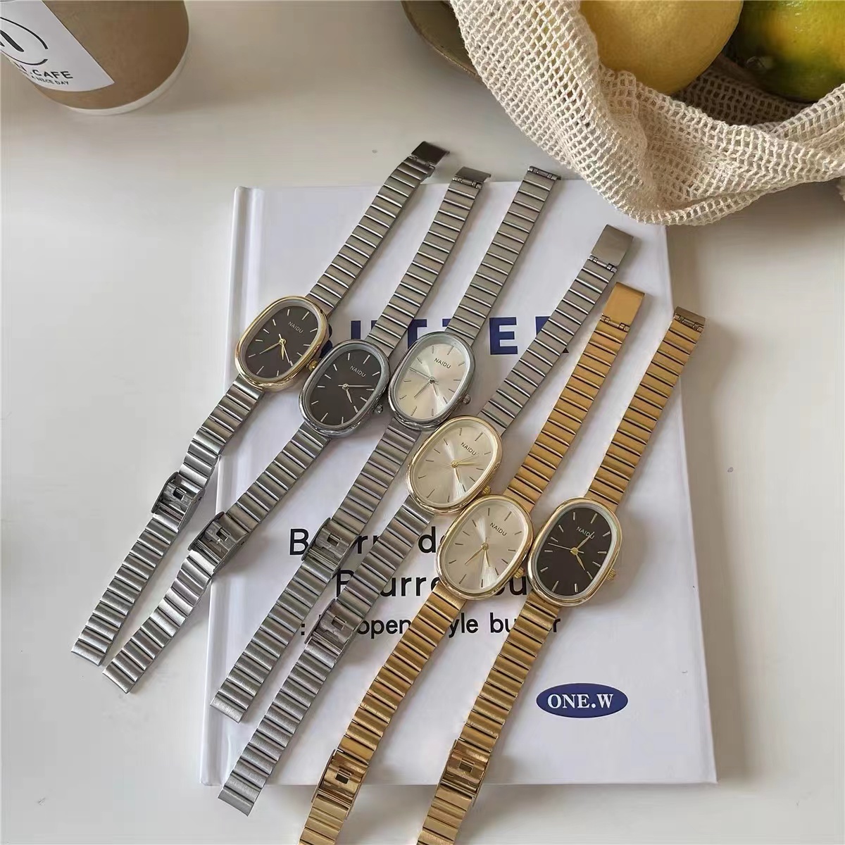 (READY STOCK) Korean style watch Korean Naidu square simple canvas ...