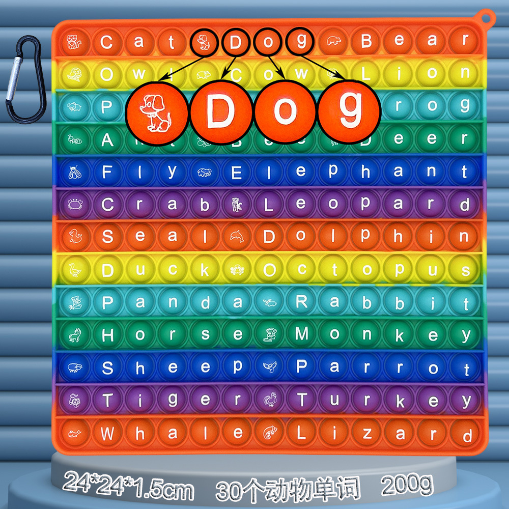 PopIt Multiplication Pop Fidget Toys Counting Number Board Stress Gift ...