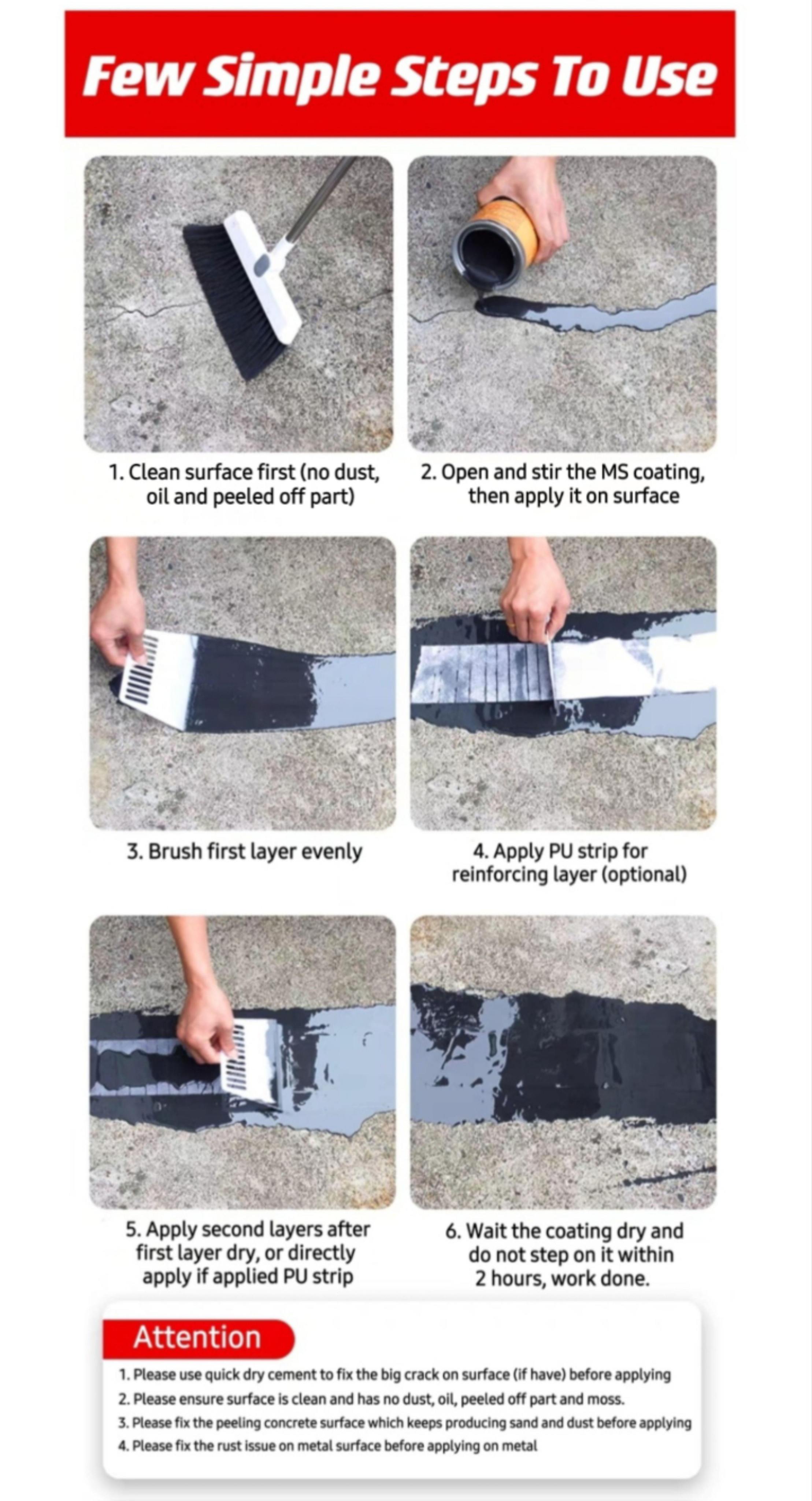 Modified Silane/ Polyurethane Waterproof Coating Paint Roofing Kalis ...