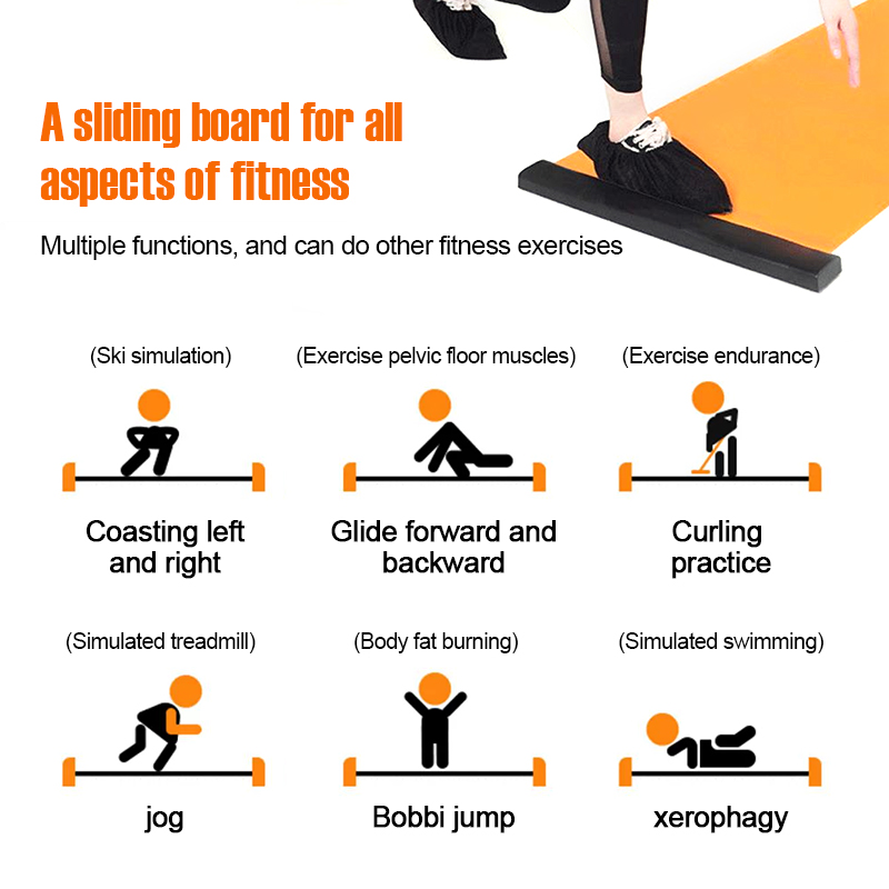 (Ready Stock)Sports Fitness Sliding Board Yoga Sliding Mat Glide Mat ...