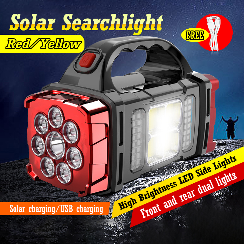 8000W Portable 288 LED Solar Work Lamp Light Recharge Camping Light ...