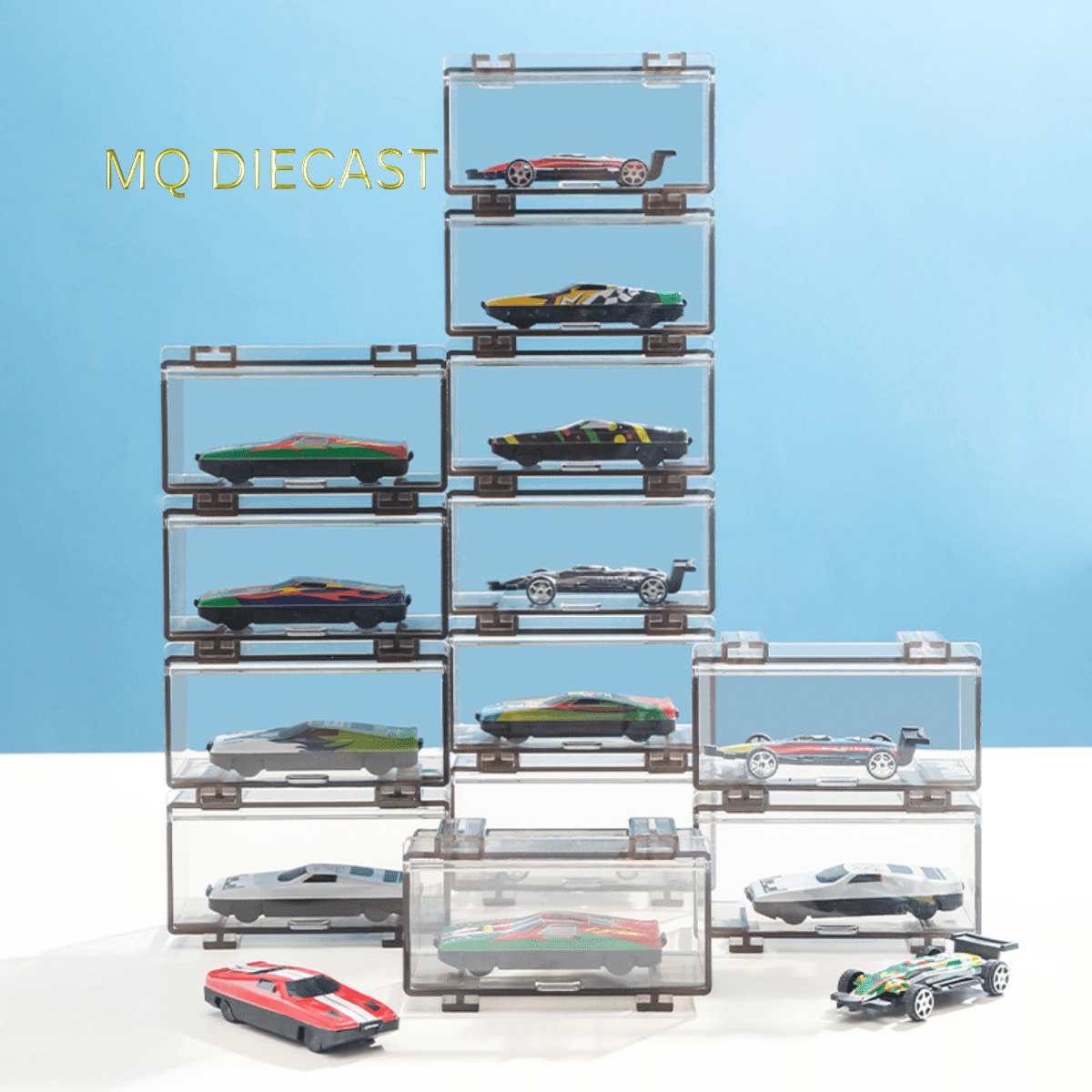 Hotwheels Rack Display with Wall Hanging Hole 1:64 Die Cast Acrylic ...