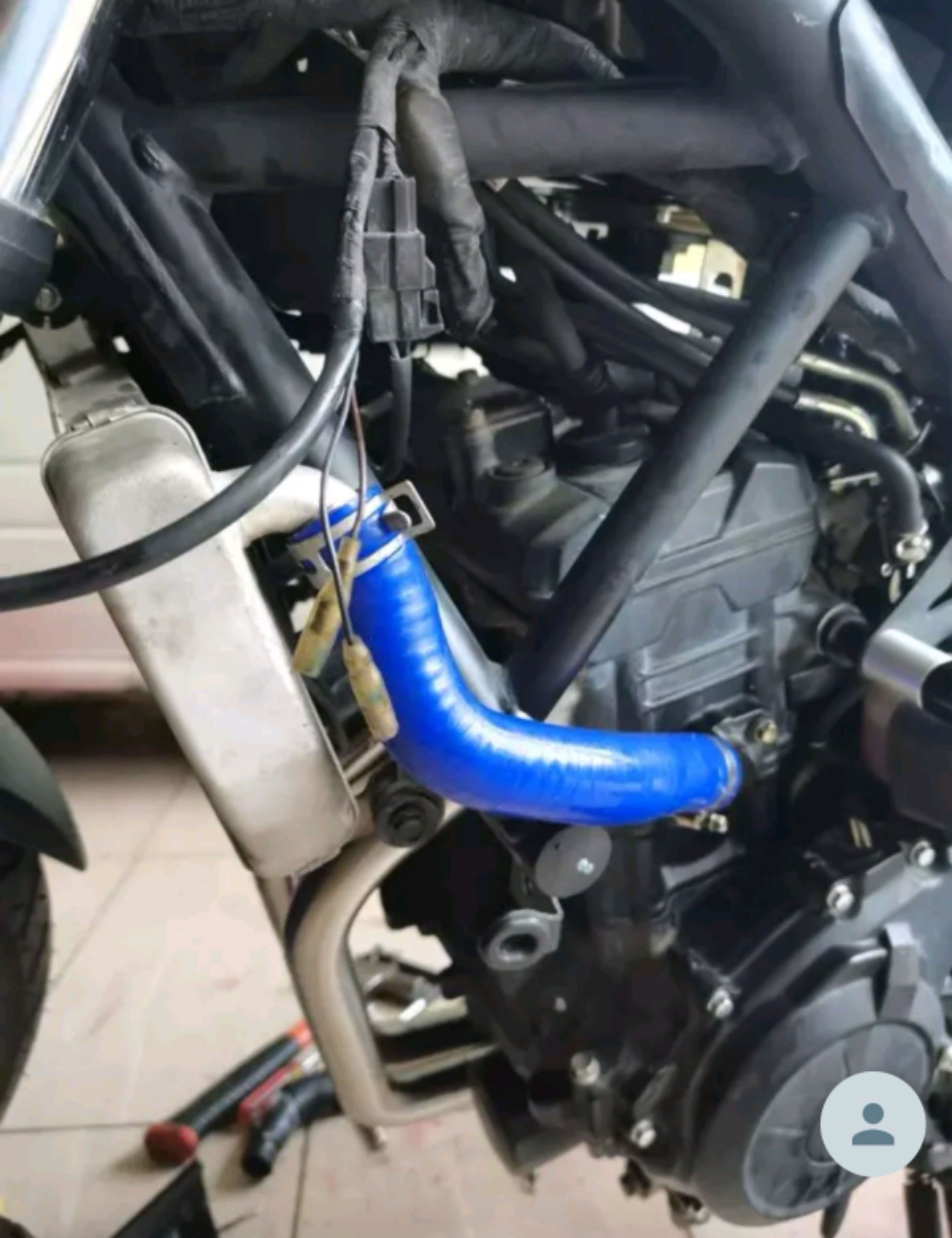 YAMAHA R25 V1 V2 MT25 SAMCO RACING SILICONE RADIATOR HOSE COOLANT HOSE ...