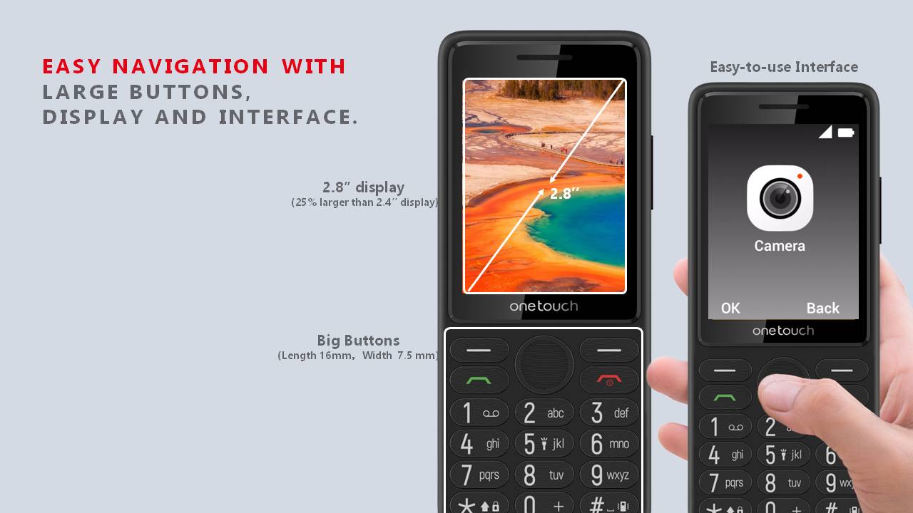 TCL 4042s 4G Feature Phone |2.8" Display |1500mAh Battery |Dedicated ...