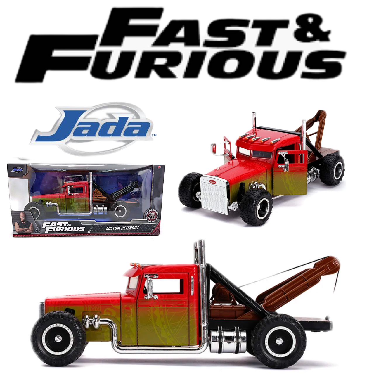 Original Jada Scale:1:24 Fast & Furious Custom Peterbilt Diecast Car ...