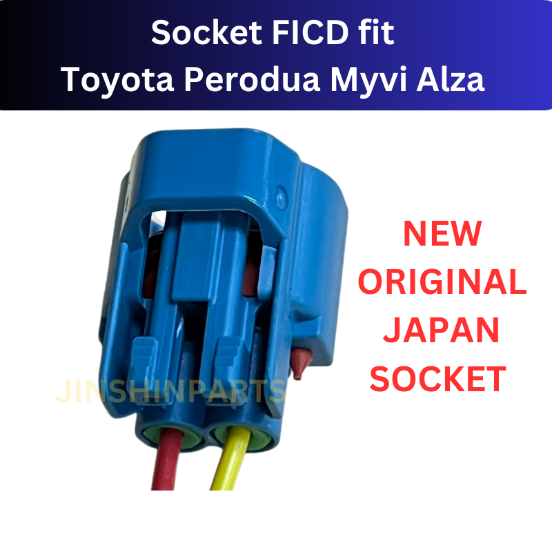 PERODUA TOYOTA Socket Ficd 2 Pin Fit AVANZA MYVI ALZA BEZZA CAMRY HILUX ...