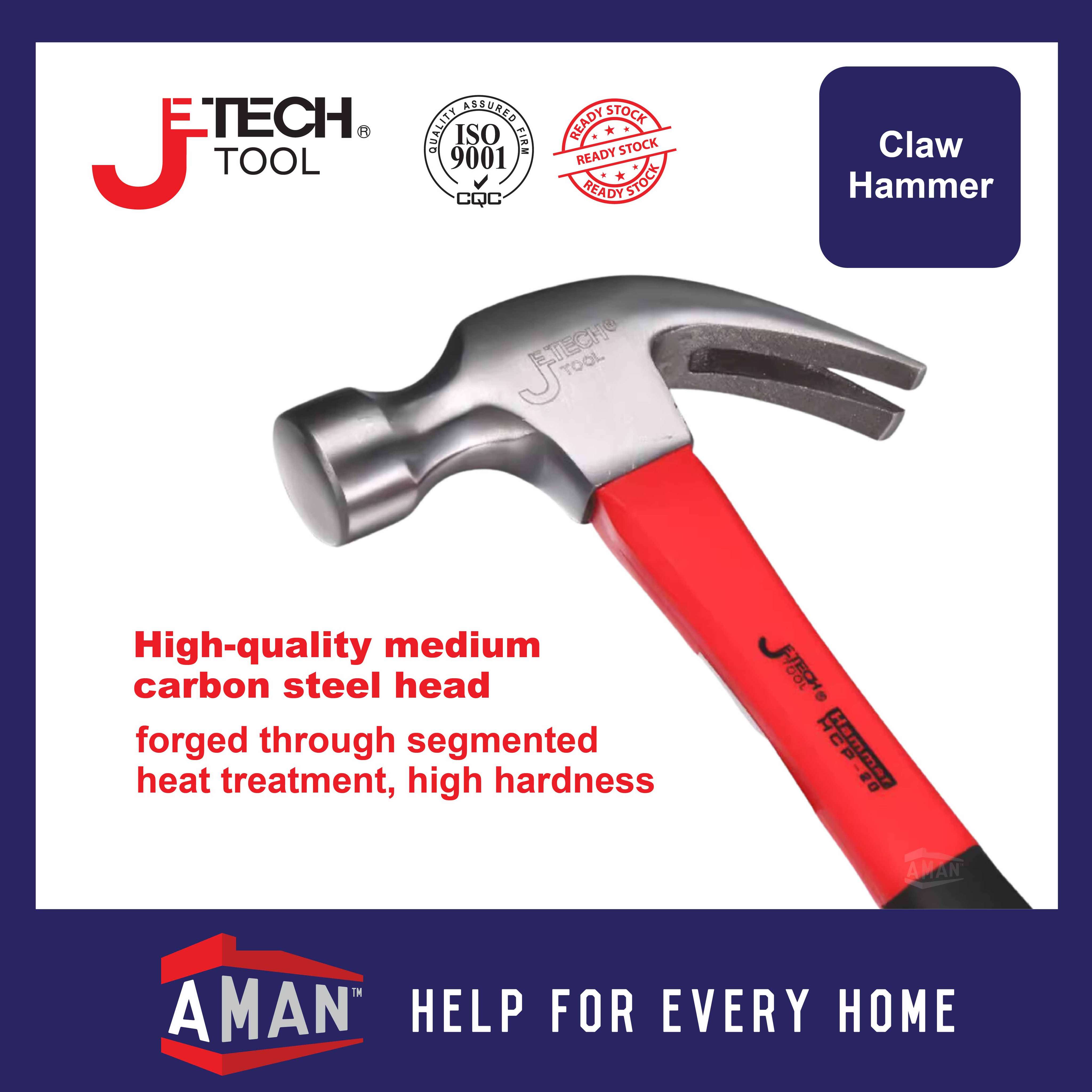 JETECH Claw Hammer Fibre Glass Handle Wooden Handle Hand Tools Hardware ...