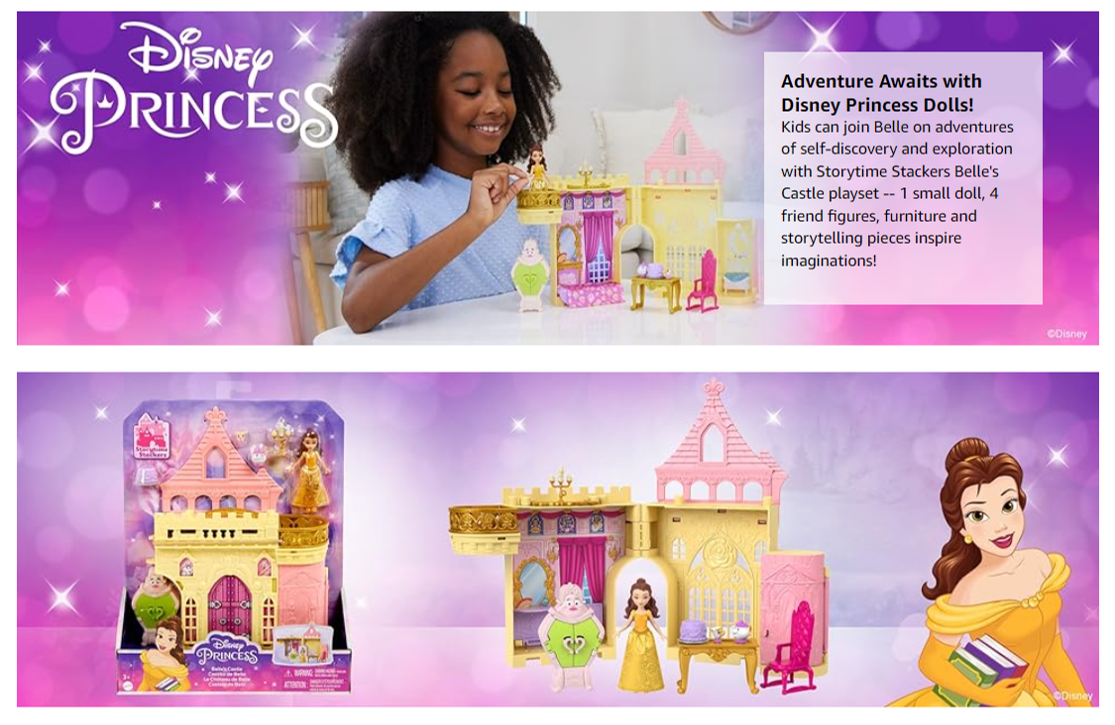 Disney Princess Belle's Castle HLW94 | Shopee Malaysia