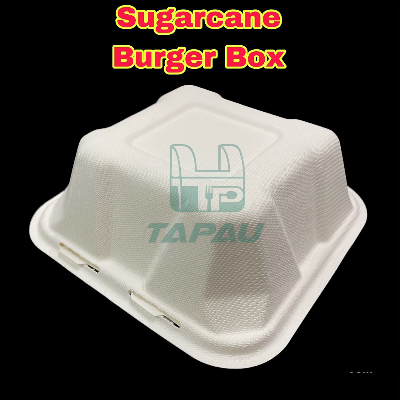 TAPAU002 - TG200 Biodegradable Burger Box 50pcs± Bio Cake Box / Cup Cake Box / Medium Size ...