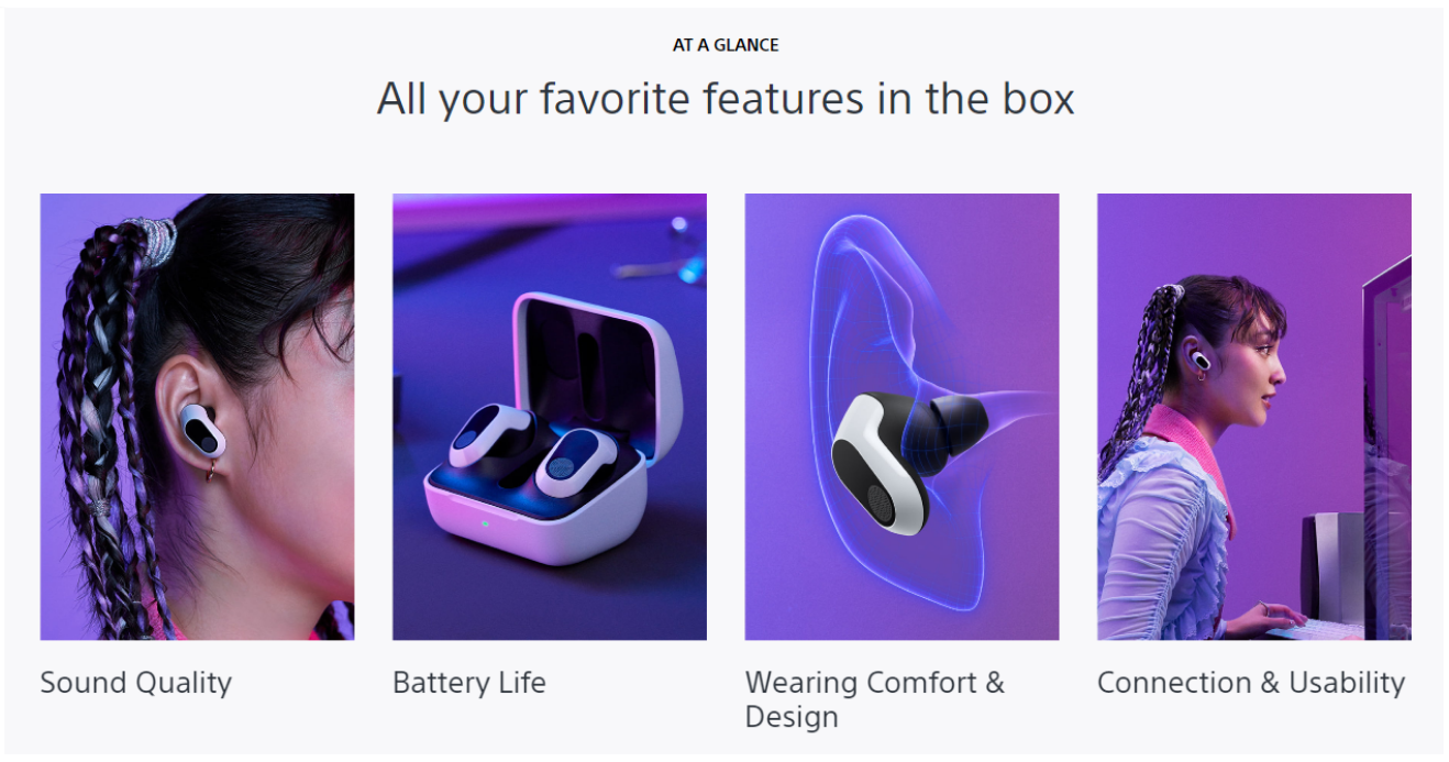 Sony INZONE Buds Truly Wireless Noise Cancelling Gaming Earbuds - USB-C ...