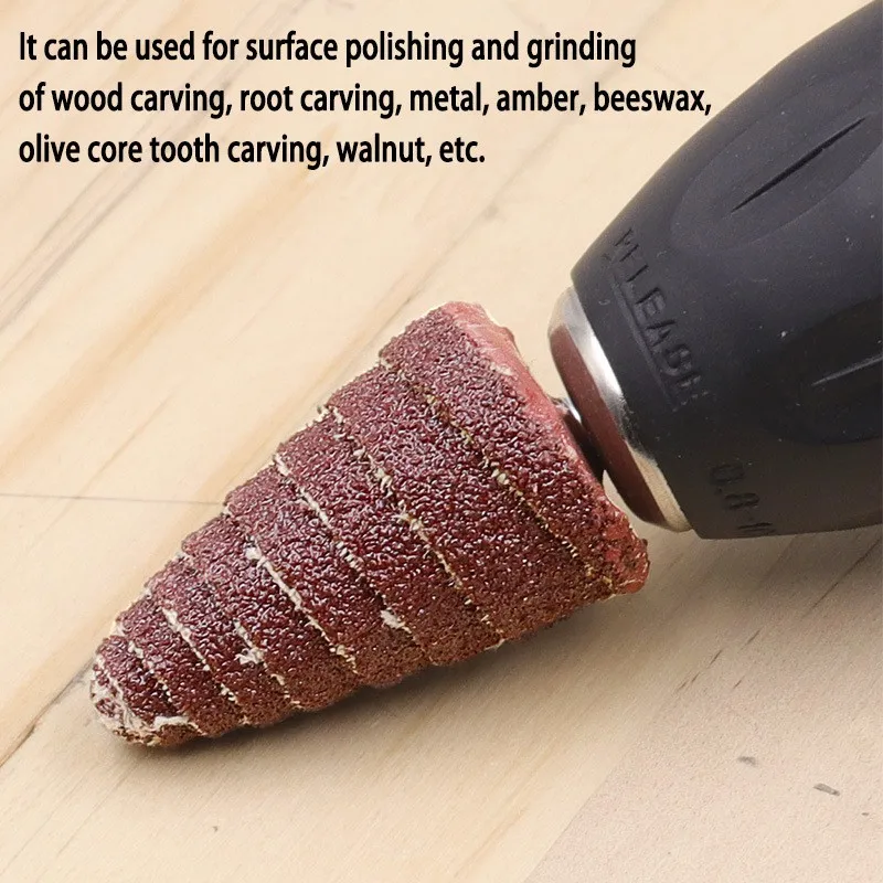 1pc 6mm Sanding Sandpaper Burr Flap Wheel Grinding Head Grinder ...