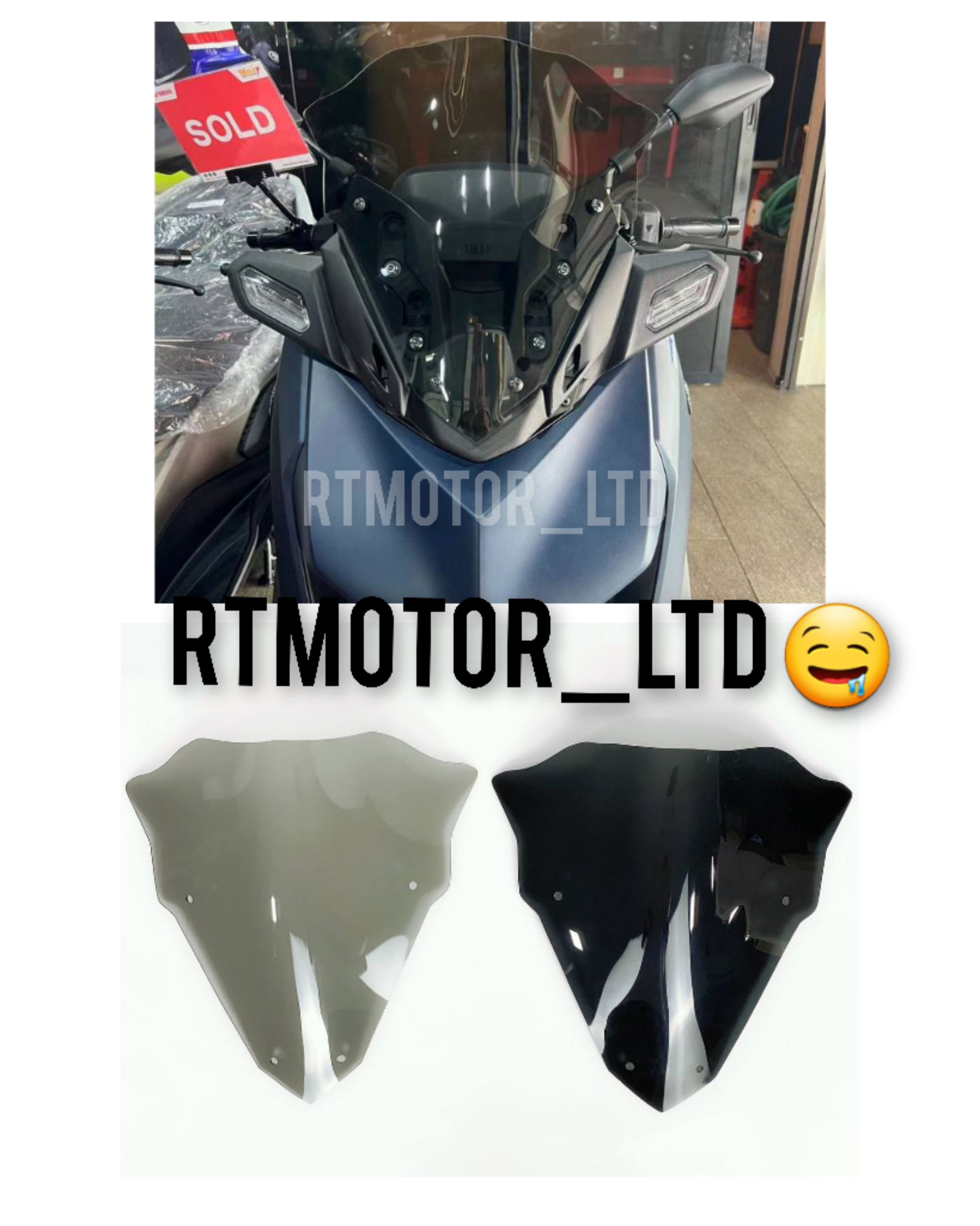 YAMAHA XMAX 250 V2 XMAX250 2023 WINDSHIELD COWLING 43CM SHORT WIND ...
