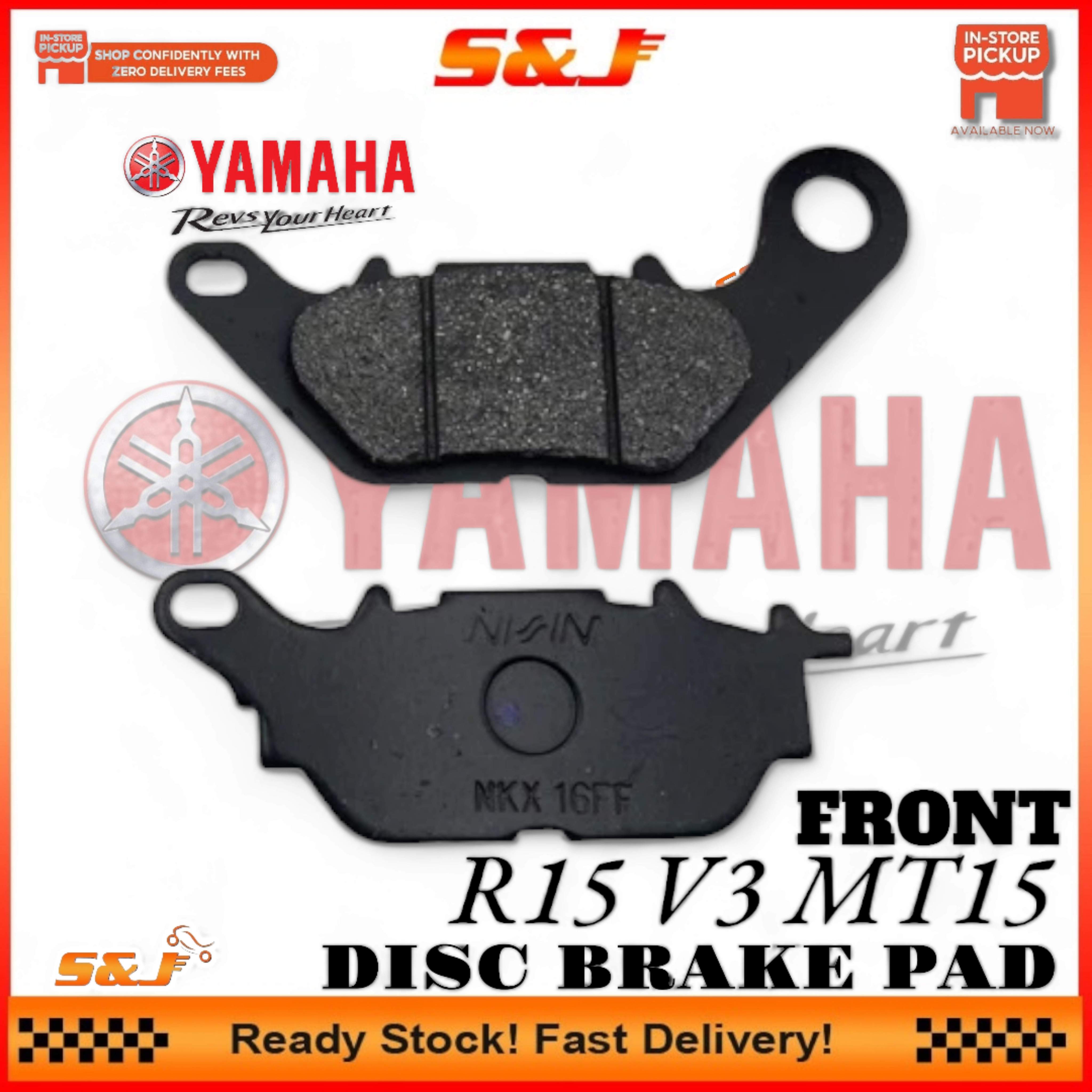 YAMAHA R15 V3 MT15 FRONT REAR DISC BRAKE PAD DISC PAD BRAKE PAD DISK ...