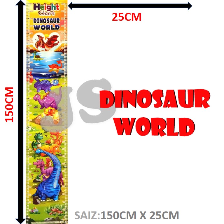 HEIGHT MEASUREMENT CHART 150CM | KIDS HEIGHT CHART 150CM UKURAN TINGGI ...