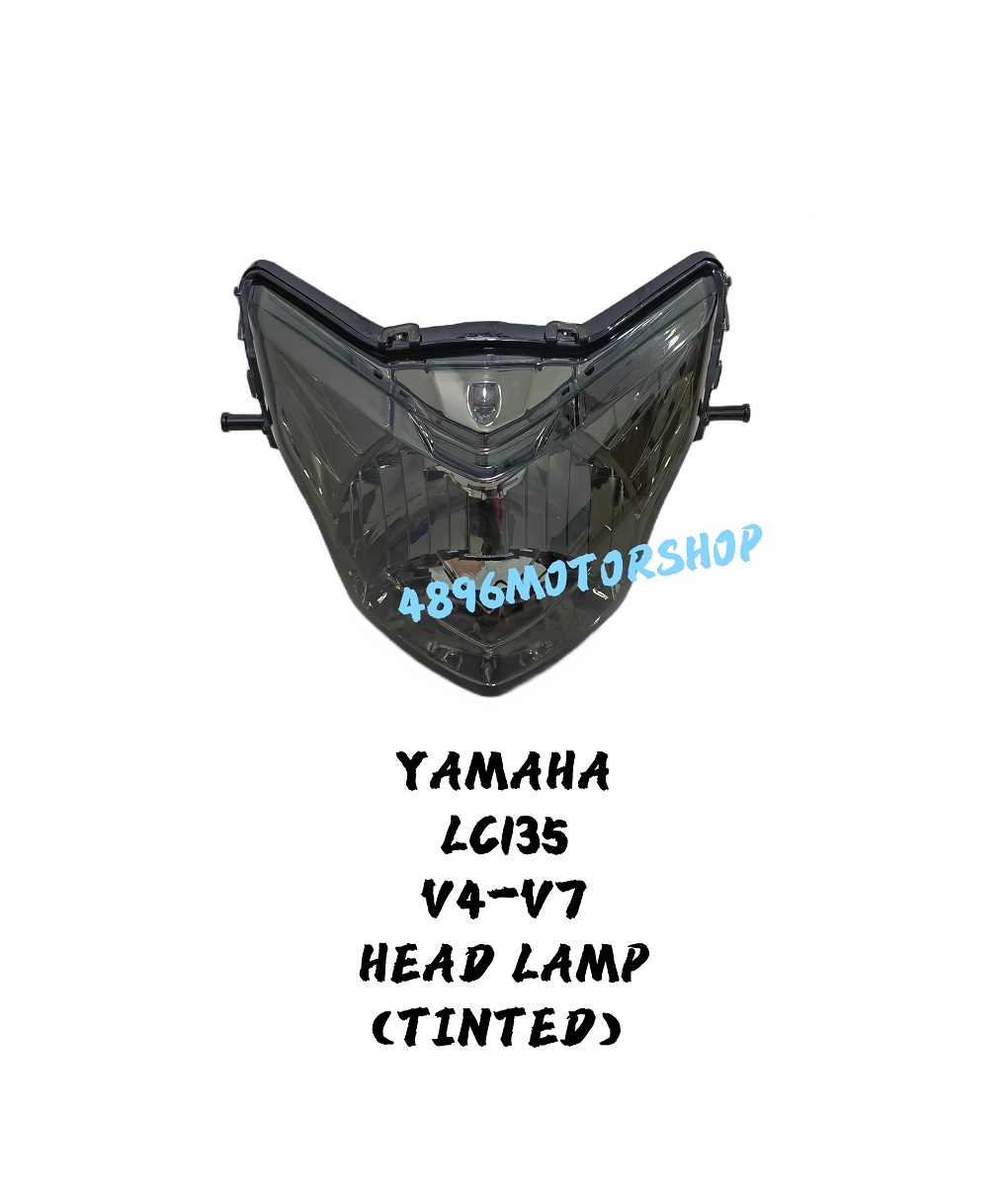 YAMAHA LC135 V4 V5 V6 V7 Head Lamp LAMPU DEPAN - SMOKE / CHROME LC 135 135LC | Shopee Malaysia
