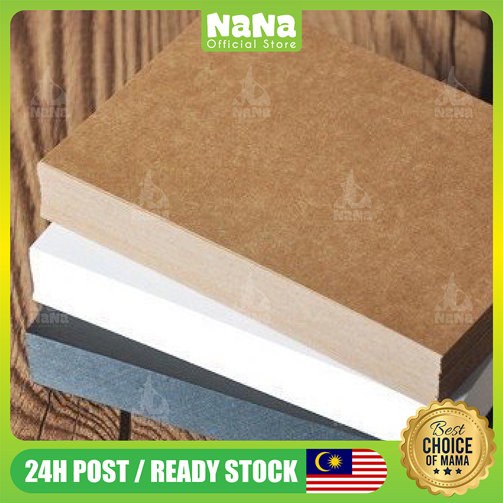 NANA A4 Color Paper Extra Thickness Milky White Black Kraft Brown ...
