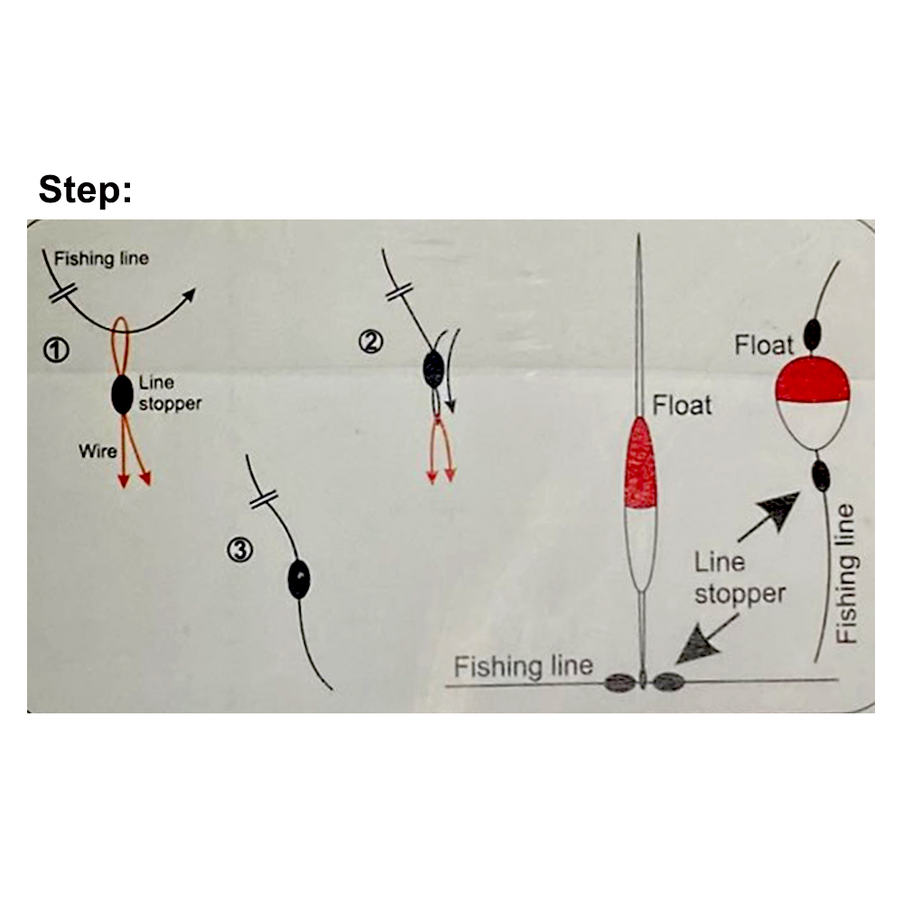 Blue eyes Line Stopper Float Rubber Stopper Fishing Bobber Space Beans ...