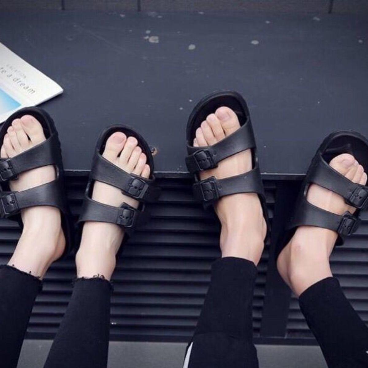 [MONOBO MALAYSIA] BG2562 Unisex Comfort Sandals Slides Flip-Flops ...