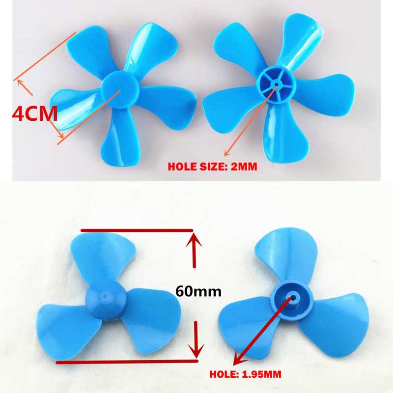 DC Mini Fan Blade 80mm 5 Blade Electronic DC Fan Motor Student ...
