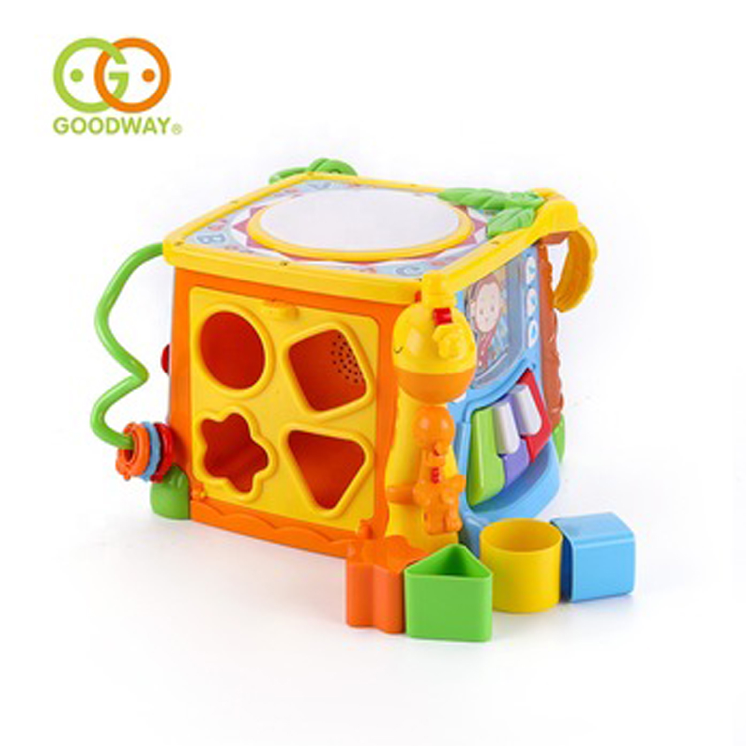 GOODWAY 12 in 1 Play and Learn Activity Cube Early Education Toy ...