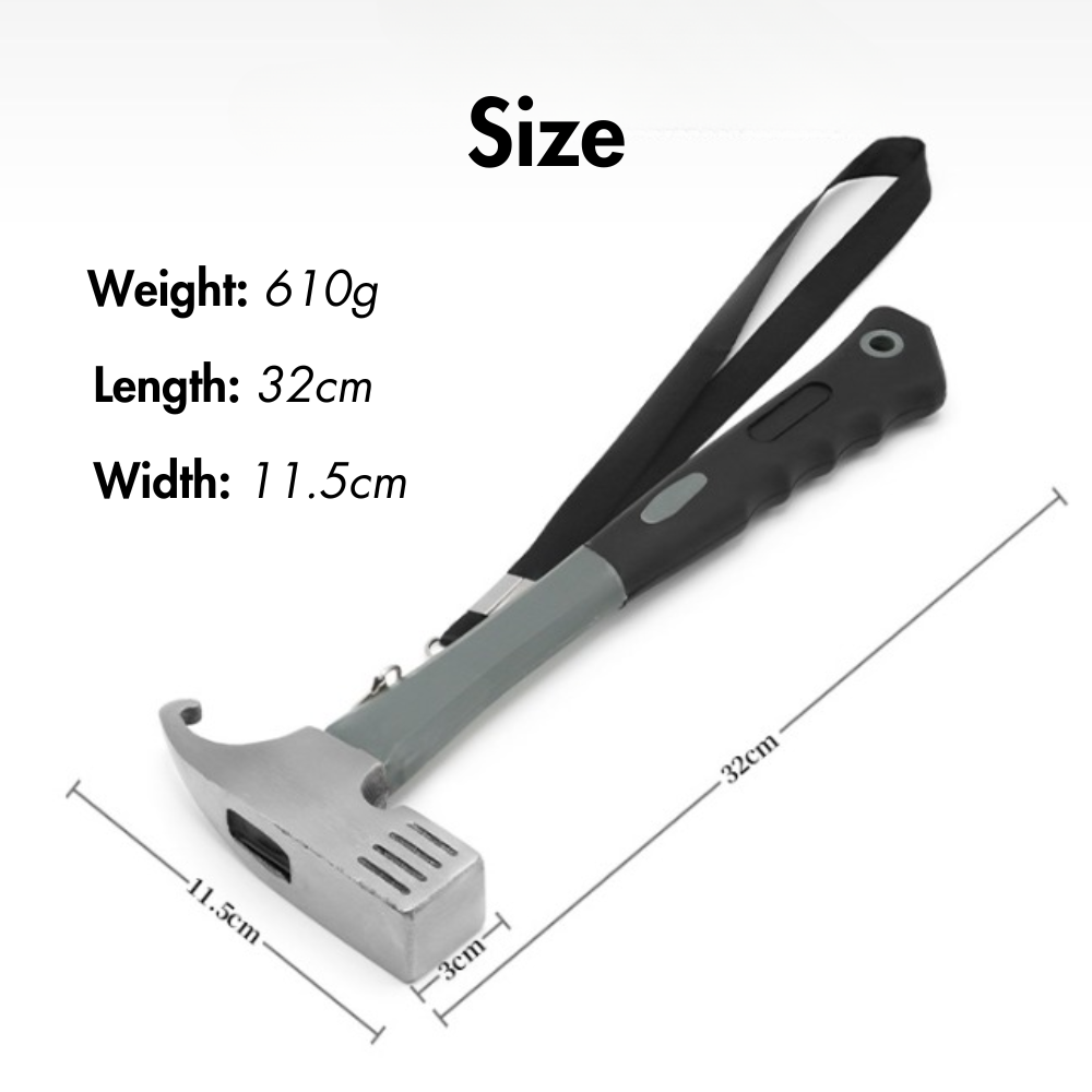 Multifunction Camping Hammer for Tent Peg with Tent Stake Remover ...