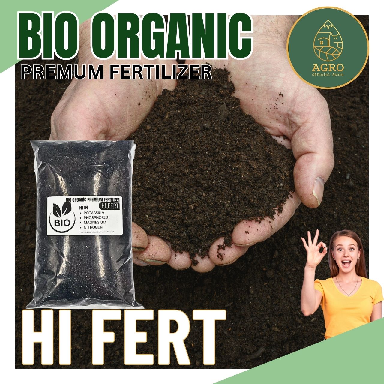 Agro Bio Organic HI-FERT Premium Fertilizer Baja Organic Baja Super ...