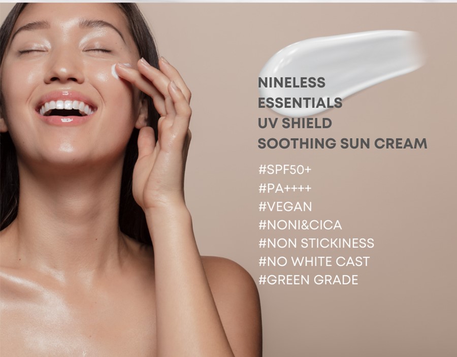 Nineless UV Shield Soothing Sun Cream SPF50+ PA++++ 50g | Shopee Malaysia