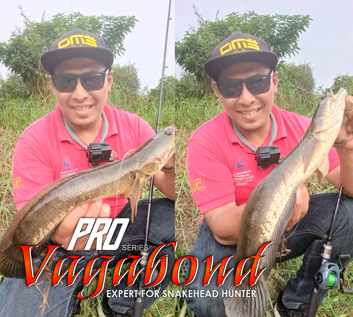 EXP VAGABOND ROD Carbon Fiber 2PCS & Butt Joint Fishing Rod Light ...