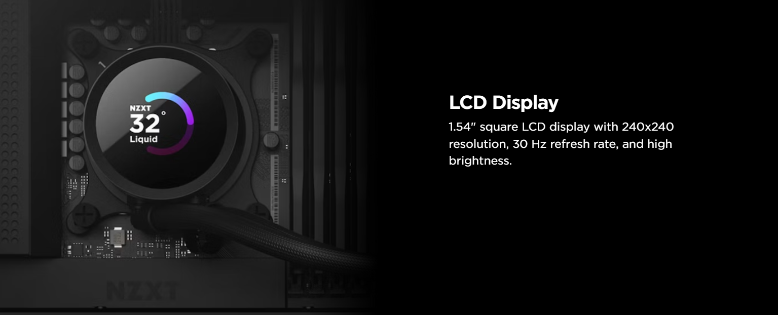 NZXT AIO Kraken 240 360 RGB CPU Water Cooler 240mm 360mm AIO Liquid ...